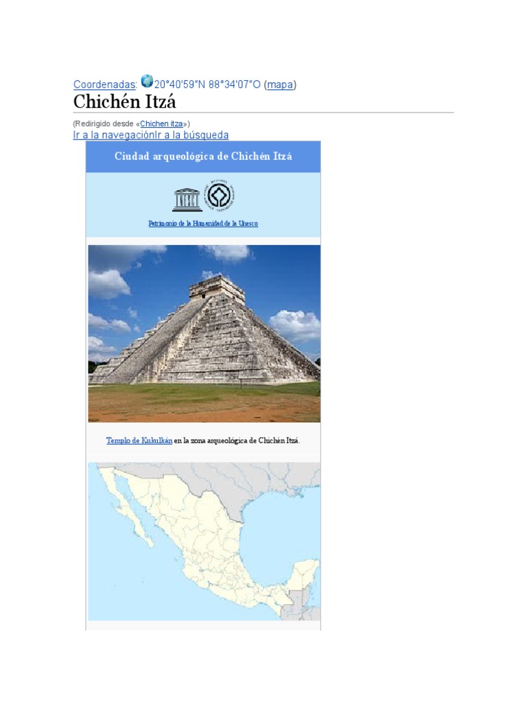 Chichén Itzá | PDF