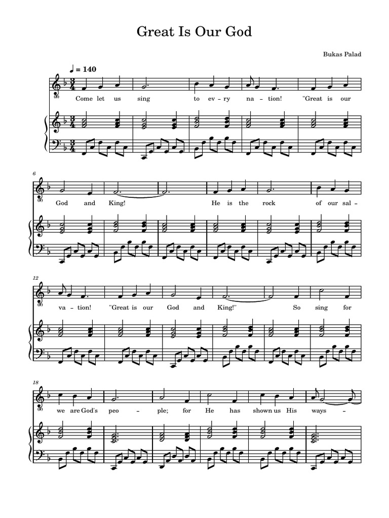 Great Is Our God | PDF