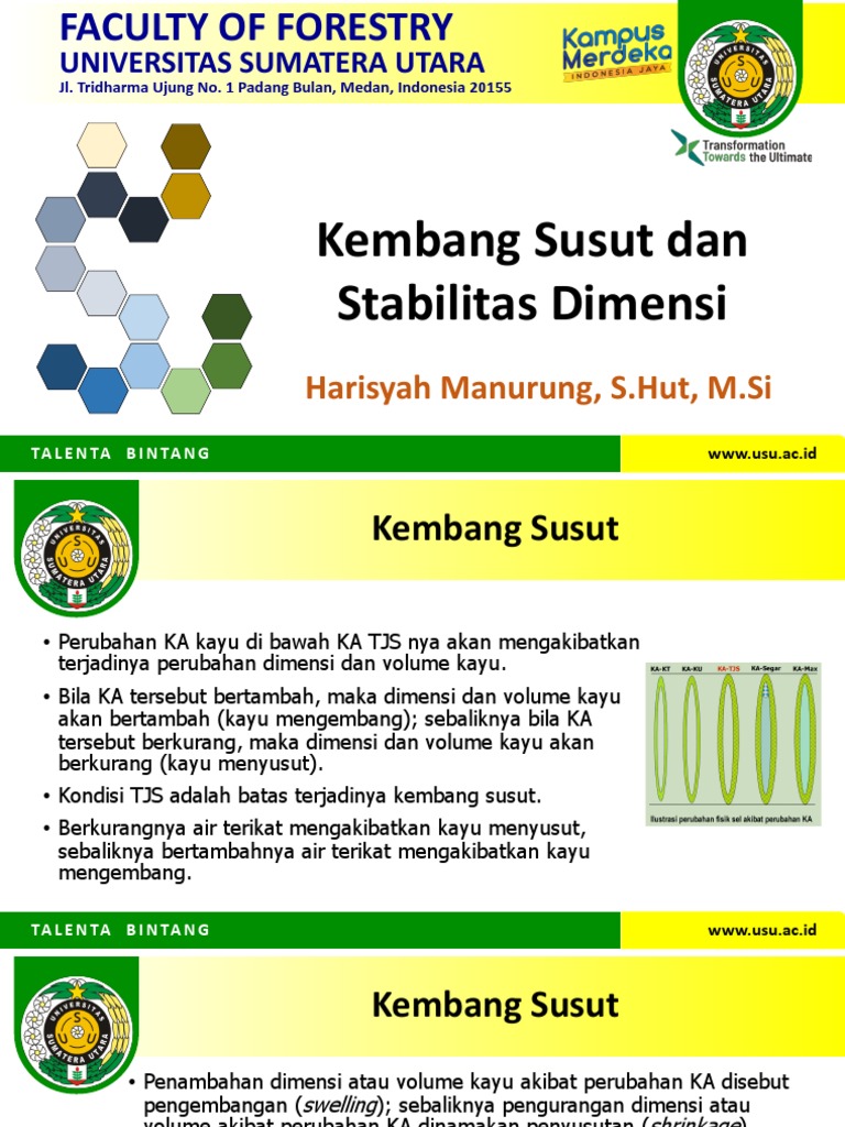 Kembang Susut Dan Stabilitas Dimensi Kayu | PDF