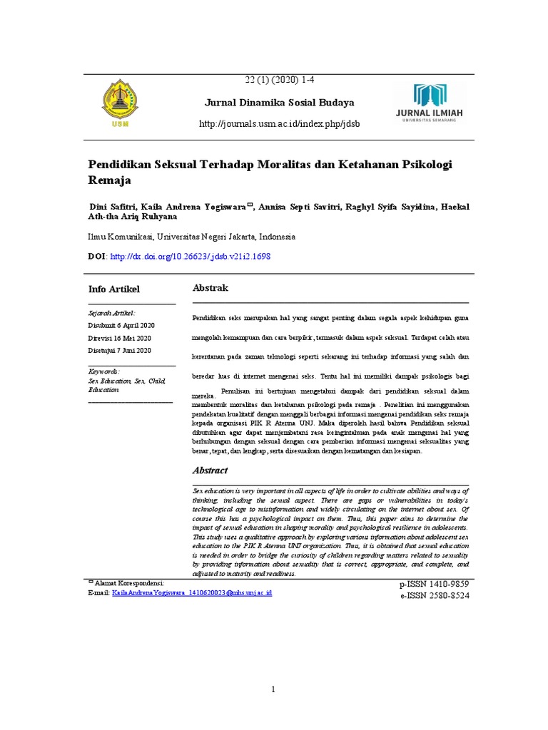 Dampak Pendidikan Seks pada Remaja | PDF
