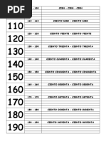 Cuadro de Numeros Del 100 Al 199 | PDF