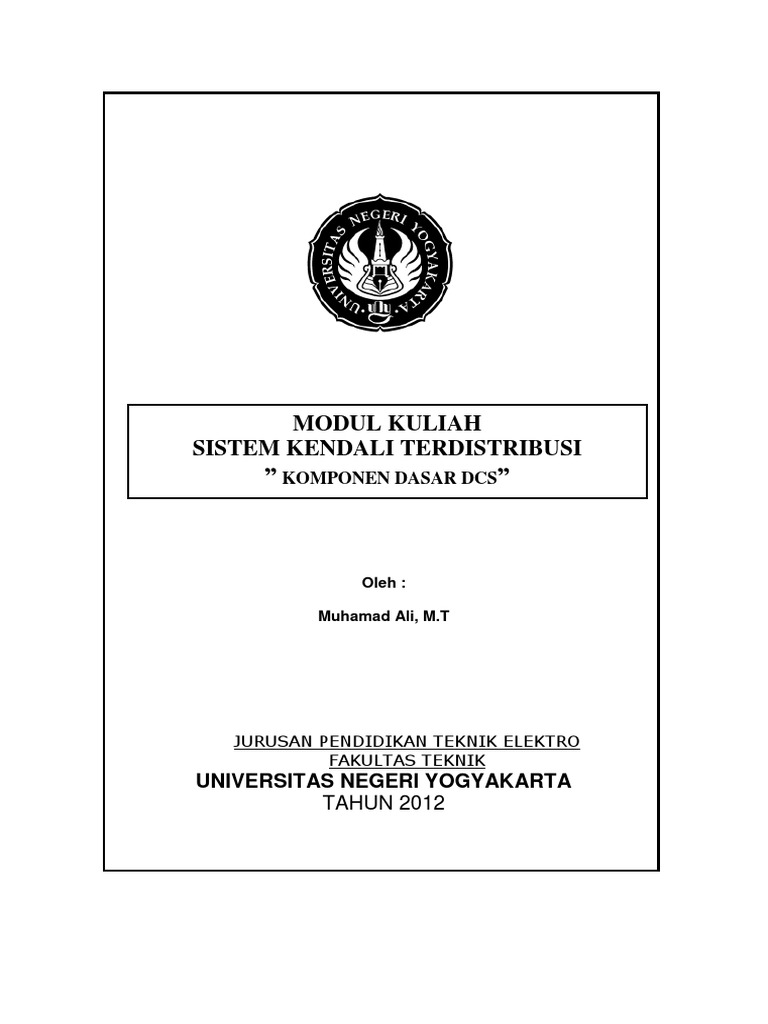 Modul Kuliah DCS Komponen Sistem Kendali Terdistribusi - 0 | PDF