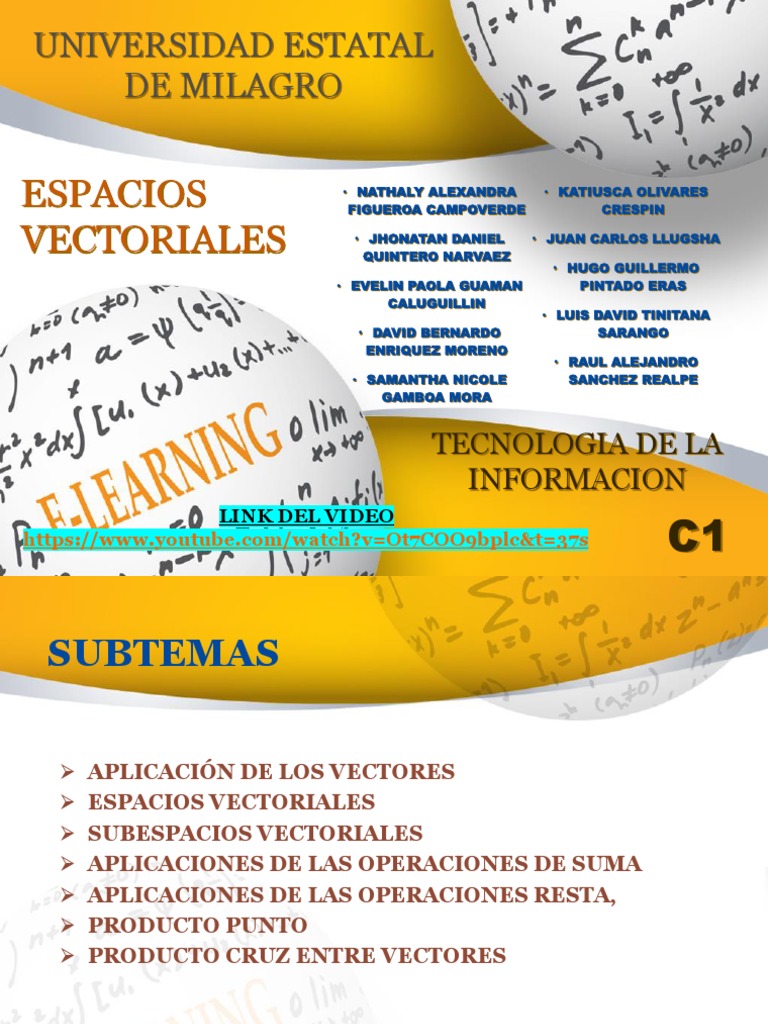 Exposicion Algebra Lineal s12 | PDF | Espacio vectorial | Vector Euclidiano