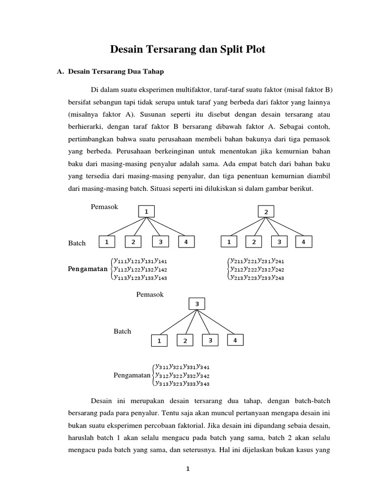 Adoc - Pub Desain Tersarang Dan Split Plot | PDF