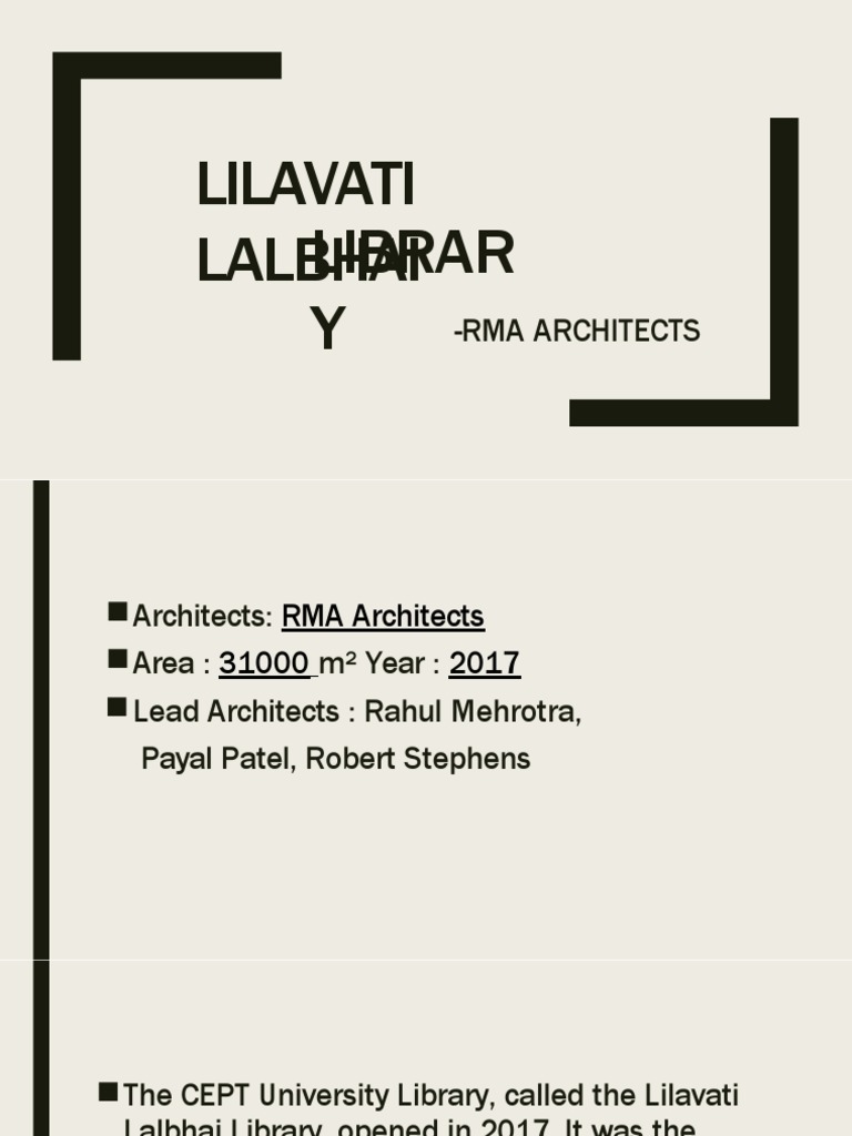 CEPT University Library Design Overview | PDF | Libraries | Architect