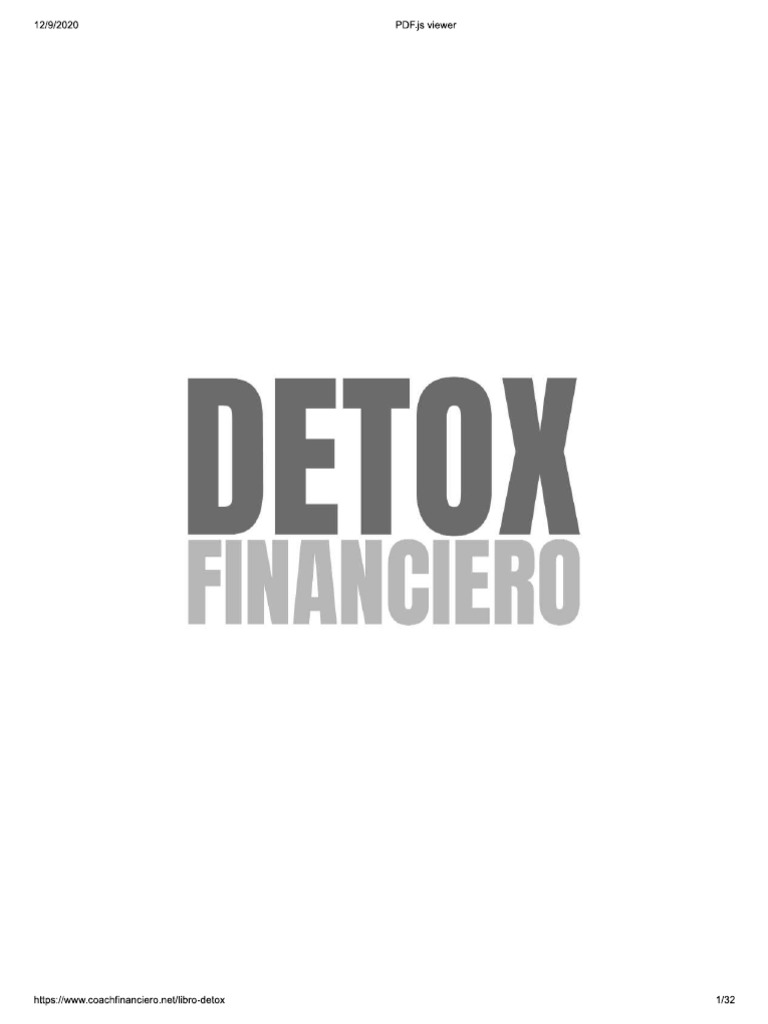 Detox Financiero - Fernando Palacios - Claudia Santos | PDF