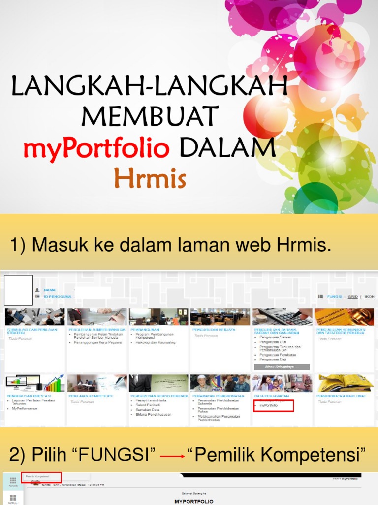 Langkah-Langkah Membuat Dalam: Myportfolio | PDF