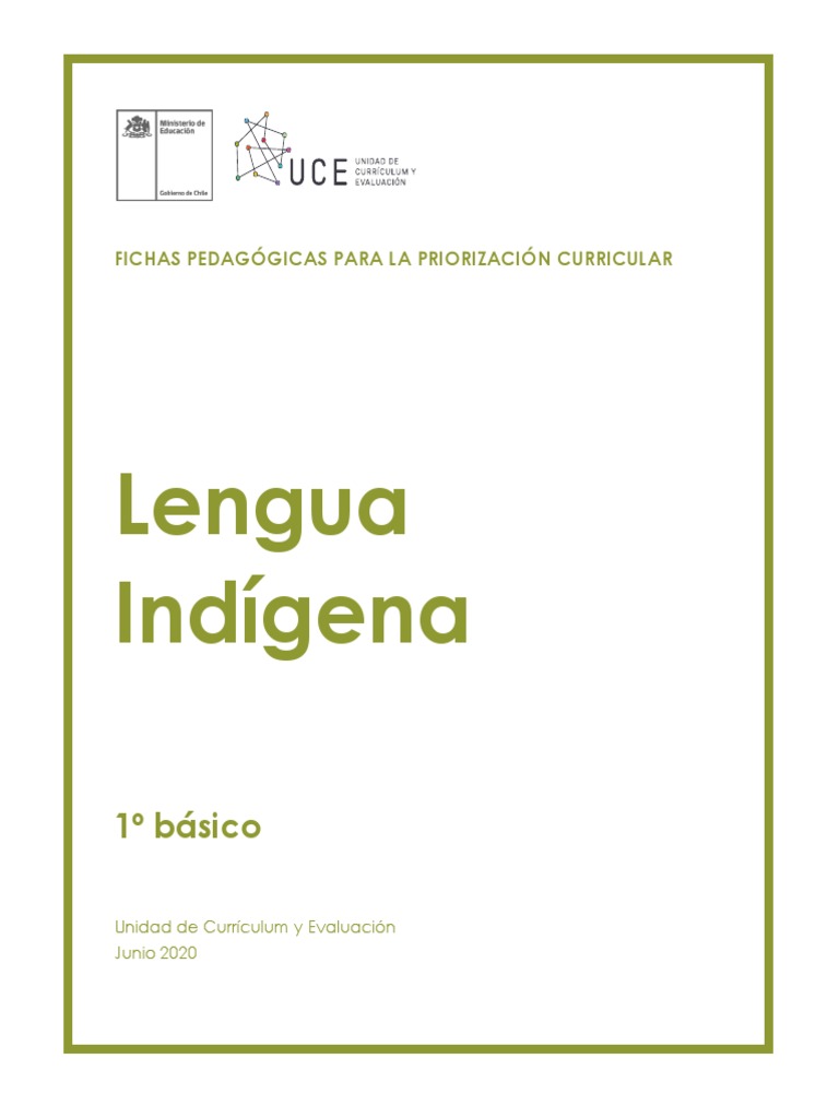 Fichas de Actividades 1° Mapudungun | Descargar gratis PDF | Plan de ...