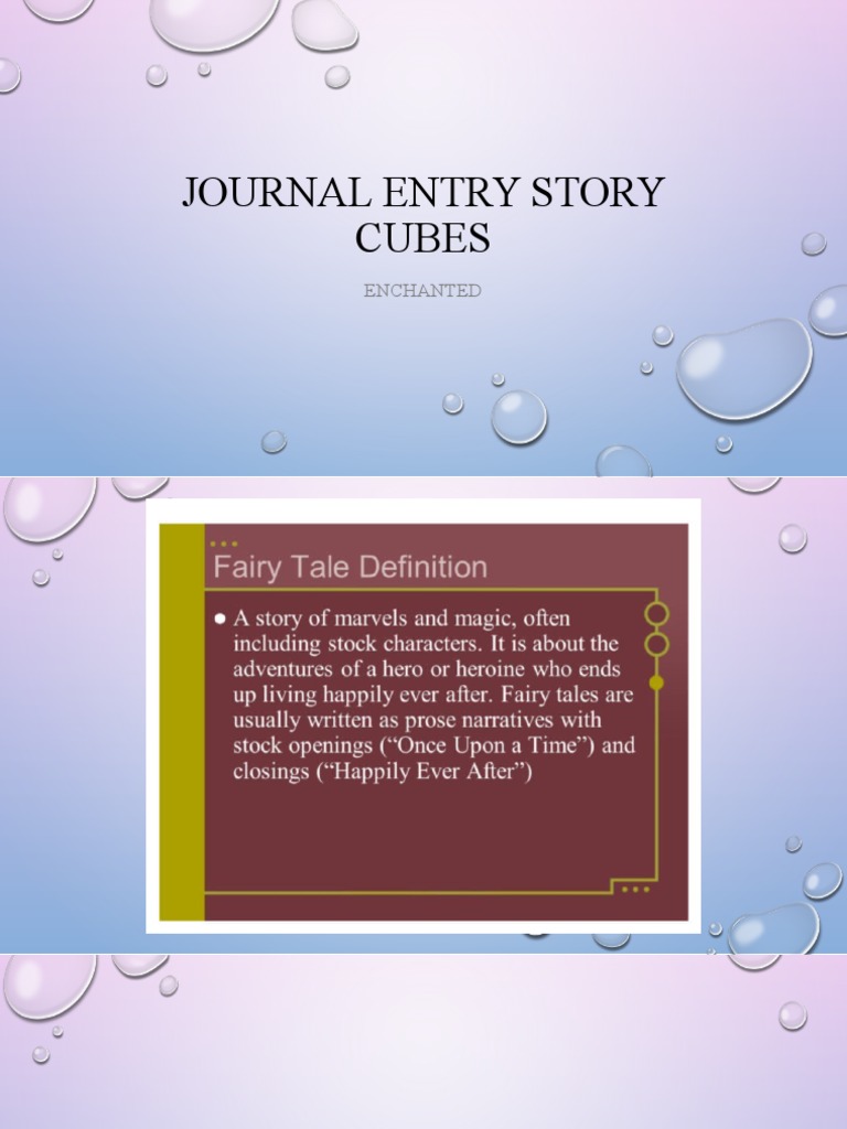Journal Entry Story Cubes | PDF