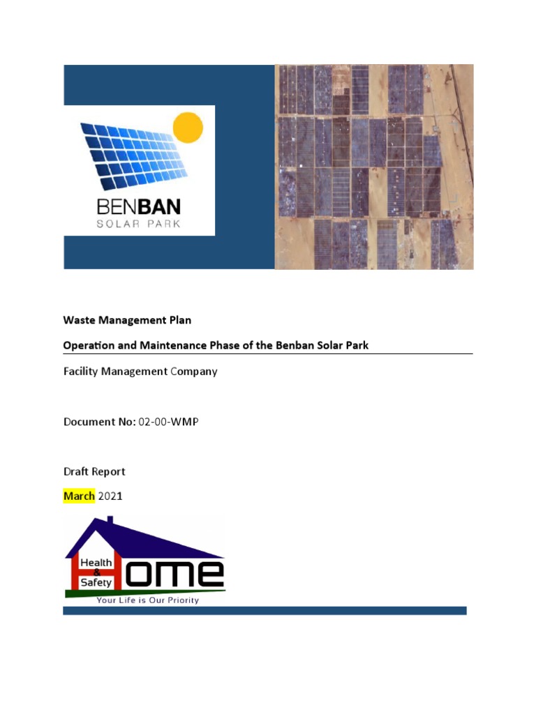 Waste Management Plan | PDF | Waste Management | Waste