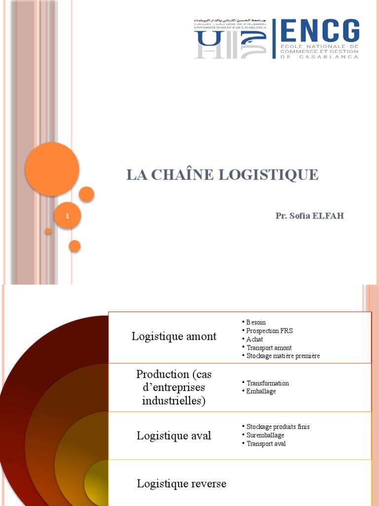 CHAP I La Chaîne Logistique | PDF | Logistique | Transport