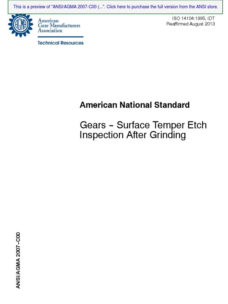 Preview ANSI+AGMA+2 | PDF | International Organization For ...