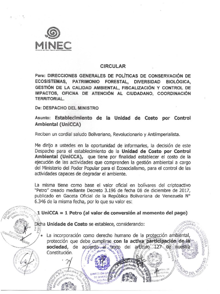 UND COSTO CONTROL AMBIENTAL UniCCA-1 | PDF