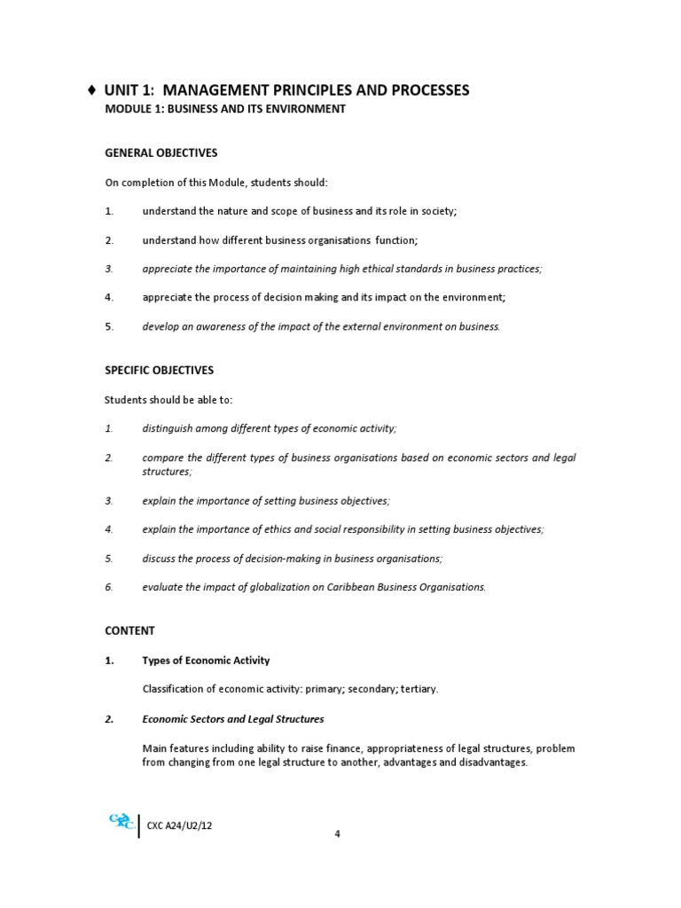 MOB Unit 1 Syllabus | PDF | Balance Sheet | Investing