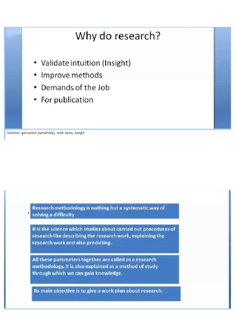 Unit-1 - Research Methodology Class Slides | PDF