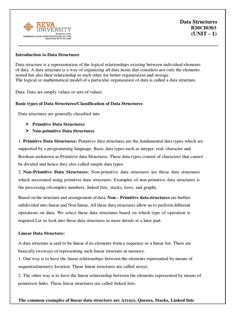 Ds 1 Pdf Array Data Structure Pointer Computer Programming 8359