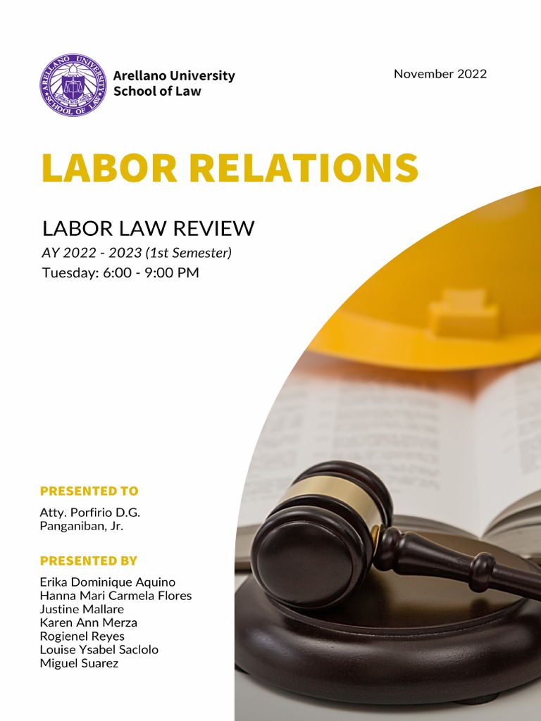 Group 4 Labor Relations | PDF | Employment | United States Labor Law