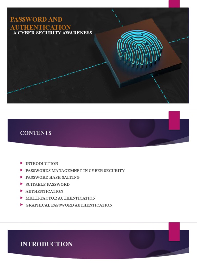 Password and Authentication (PPT Final) | PDF | Password | Authentication
