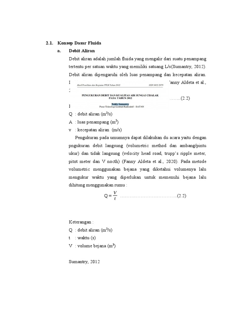 Debit Aliran | PDF