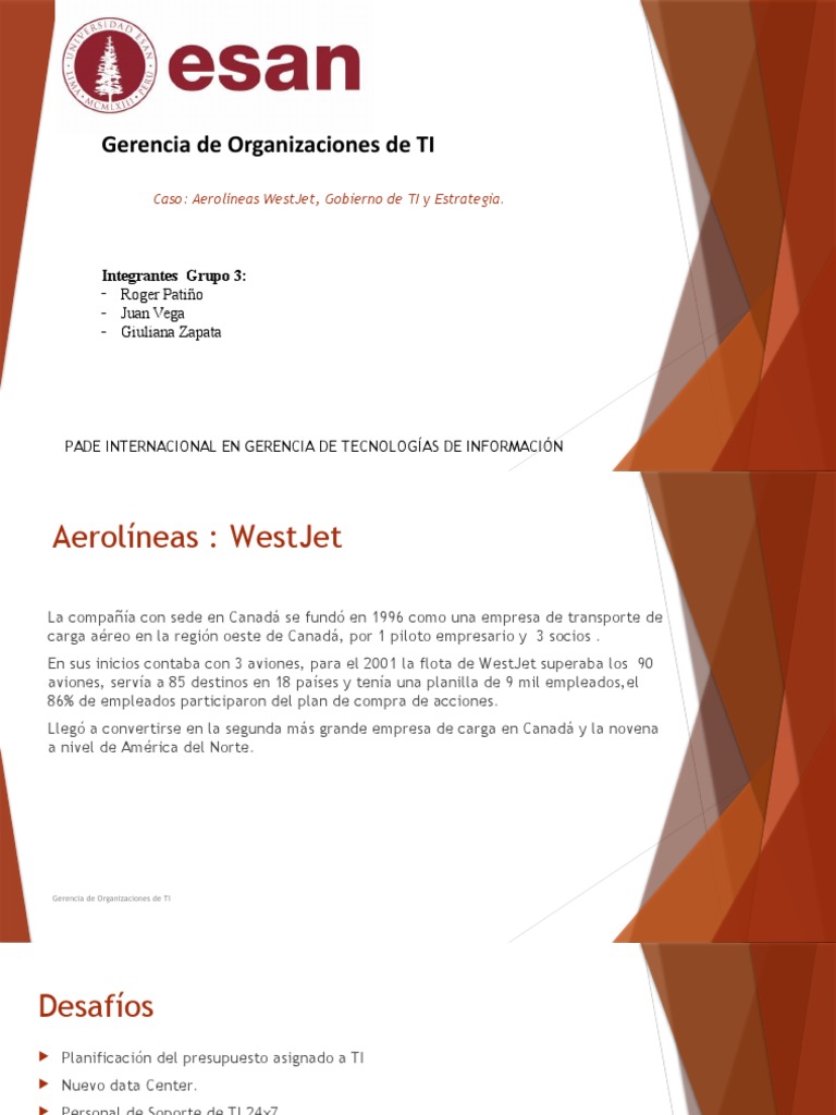 Estrategia de TI en Aerolíneas WestJet | PDF | Negocios | Finanzas y dinero