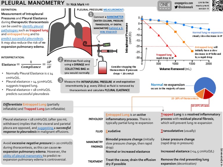 ICU One Pager Pleural Manometry | PDF