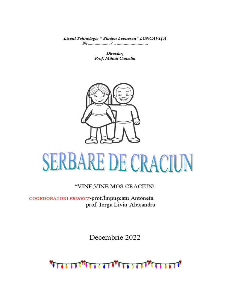 Proiect Serbarea de Craciun | PDF