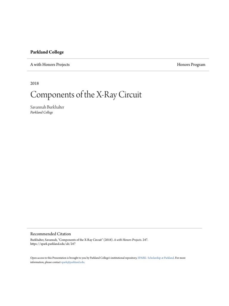 Components of The X-Ray Circuit | PDF