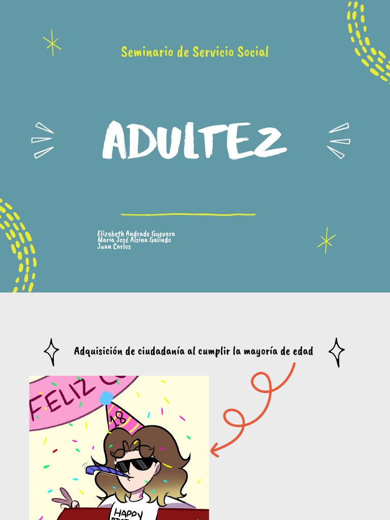 Presentación Adultez | PDF | Adultos | Vejez