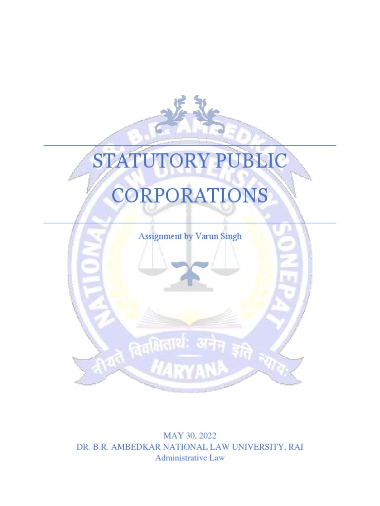Statutory Public Corporations | PDF | Administrative Law | Corporations