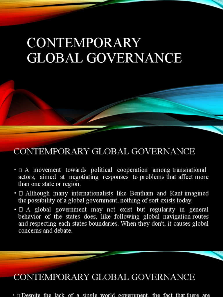 Understanding Contemporary Global Governance | PDF | Finance & Money ...