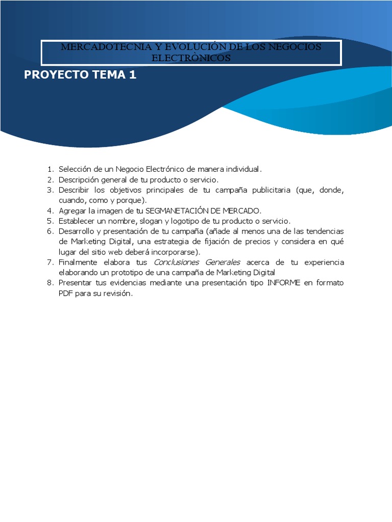 Proyecto Tema 1 | PDF | Crecimiento personal y profesional | Negocios