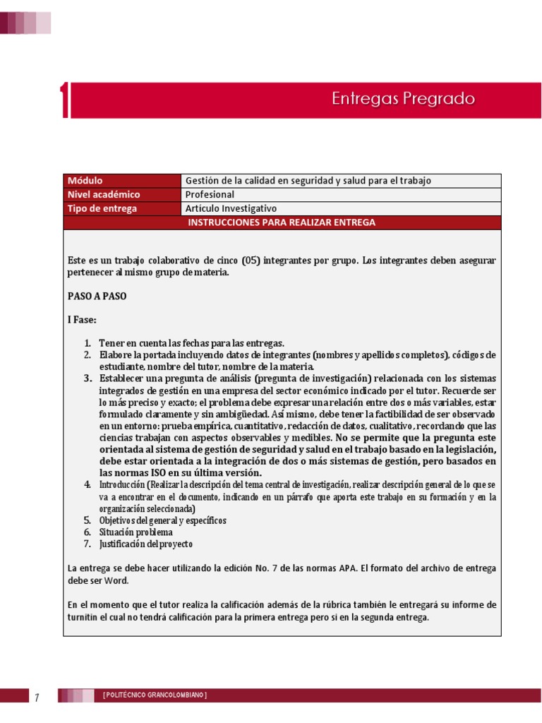 Guía de Entrega Gestión de Calidad | PDF | Bases de datos | Diseño