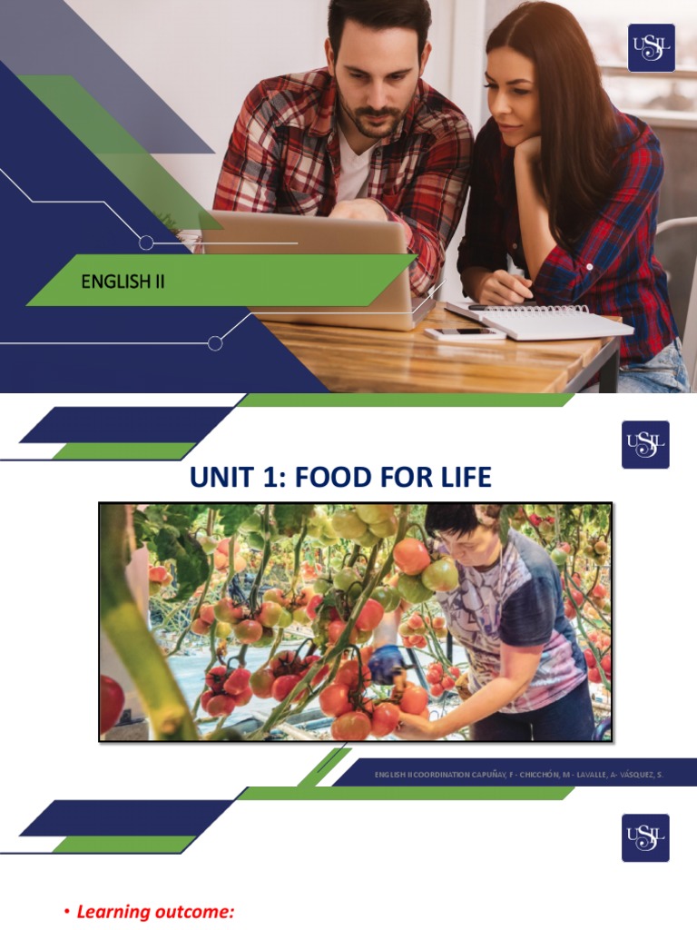 English II Unit 1 | PDF | English Language | Meal