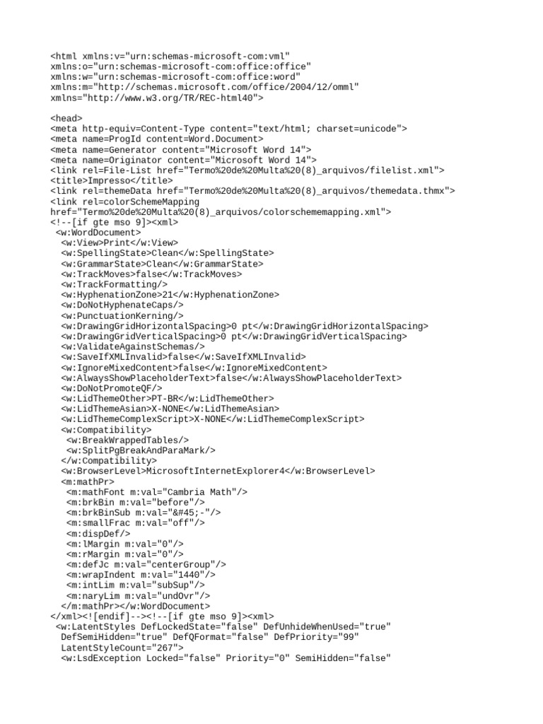 Termo de Multa | PDF