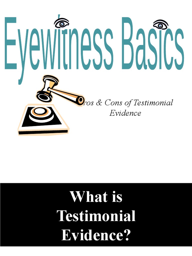 Eyewitness Testimony Insights | PDF | Witness | Cognition