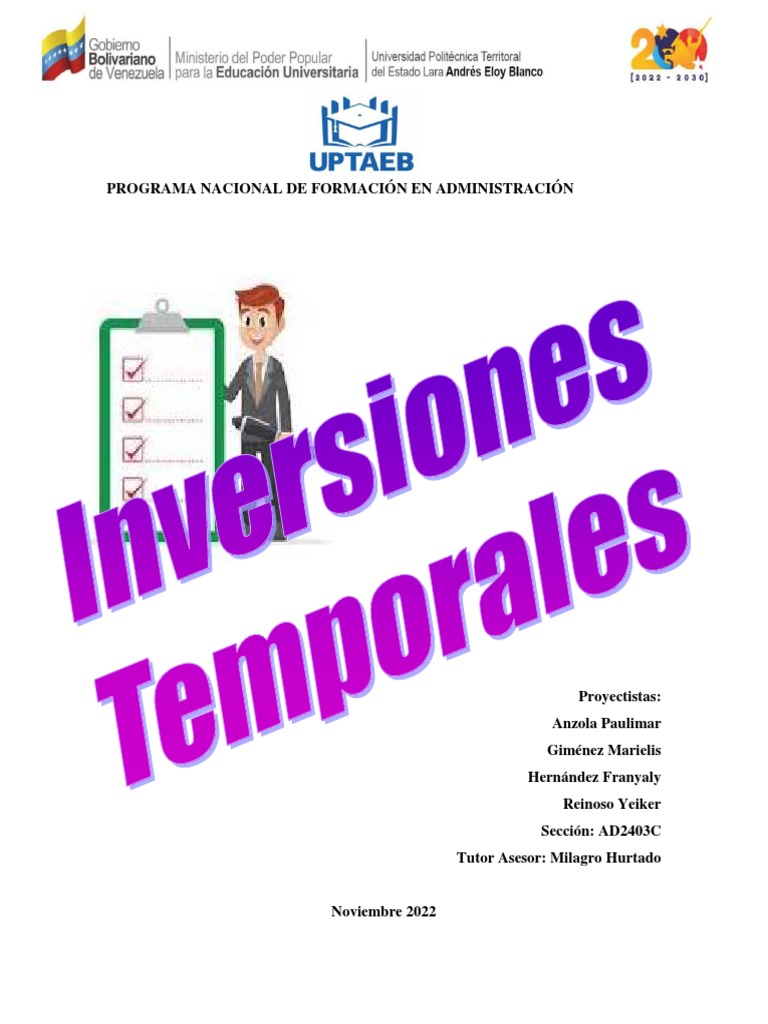 Act I. Cuest Inversiones Temporales. | PDF | Bancos | Compartir (Finanzas)