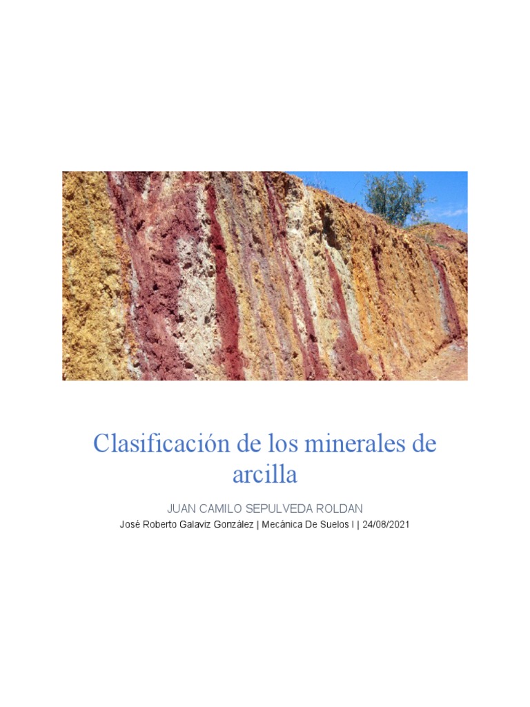 Clasificación de Los Minerales de Arcilla | PDF