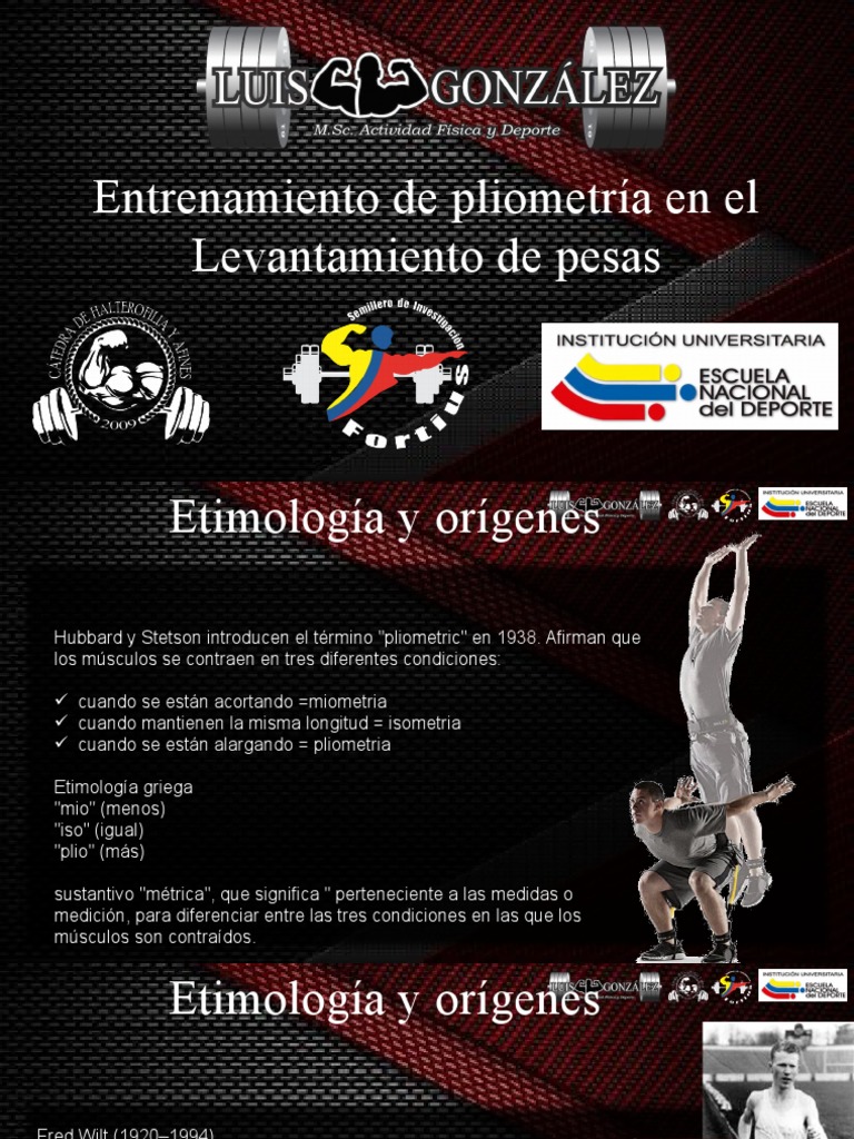 Entrenamiento de La Pliometria en Pesas | PDF | Contracción muscular ...