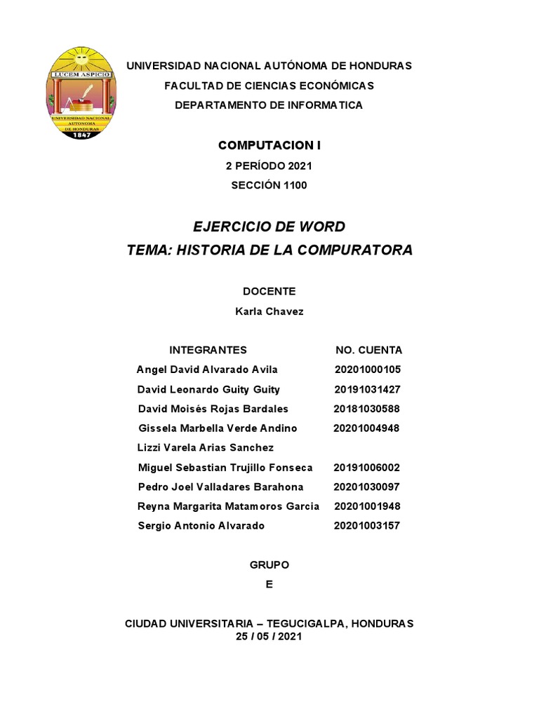 Historia de La Computadora | PDF | Ciencias de la Computación | Science