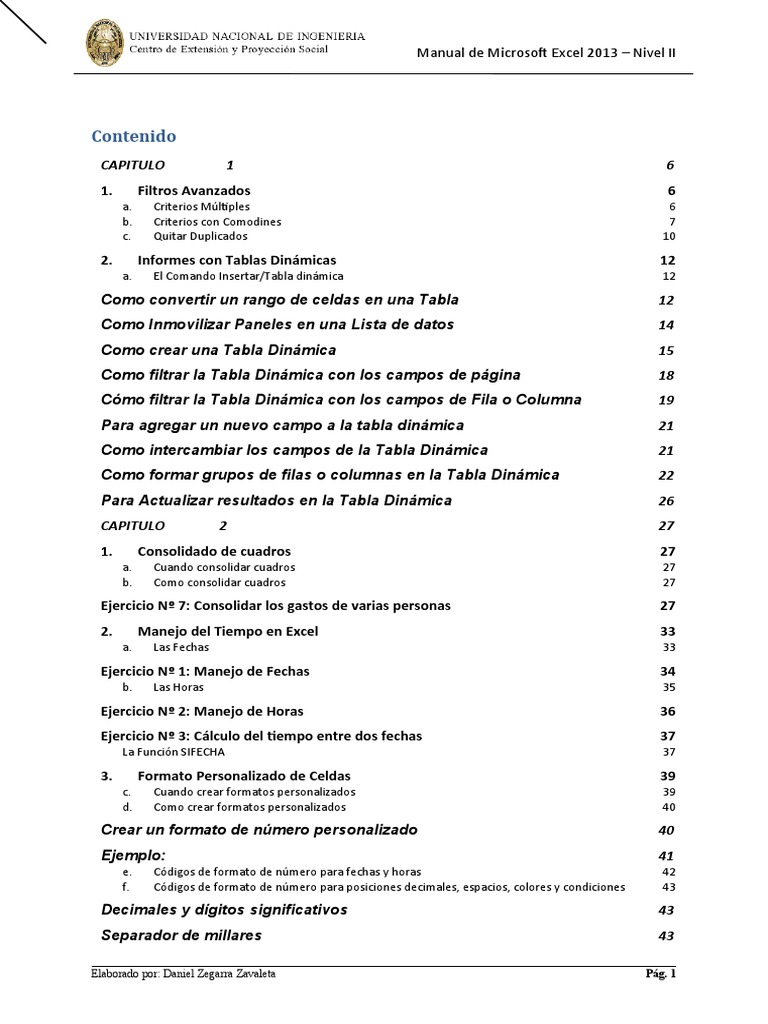 Excel 2013: Manual Nivel II | PDF | Microsoft Excel | Ventana (informática)