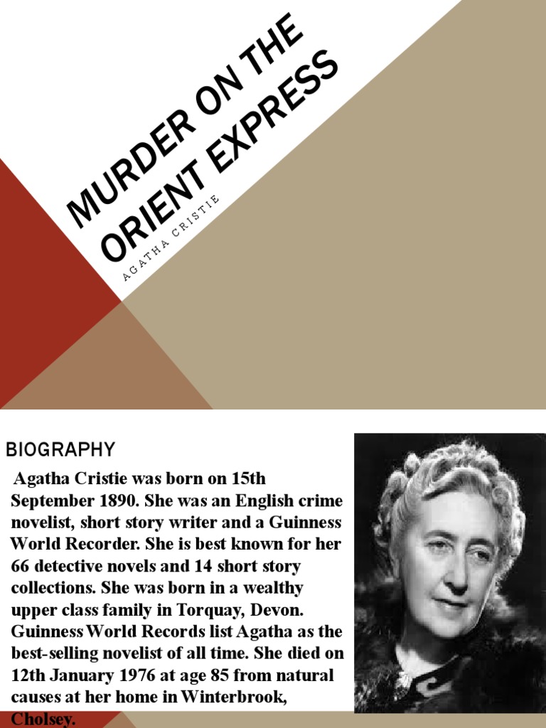 Murder On The Orient Express | PDF | Hercule Poirot Novels | Hercule ...