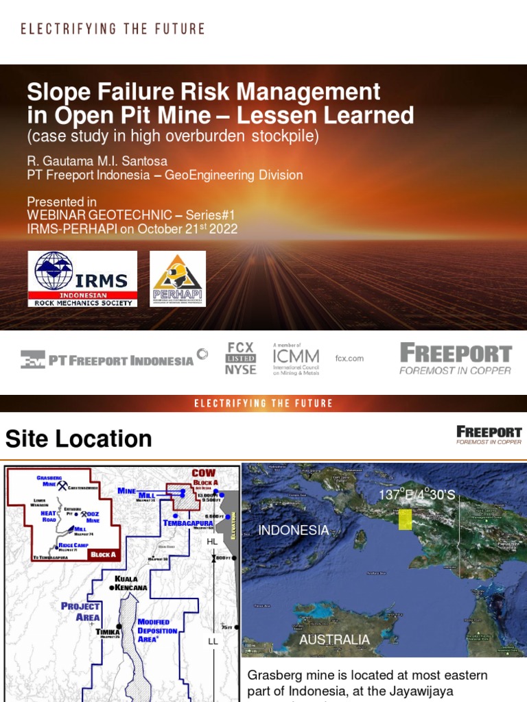 Managing Slope Failure Risk in Massive Overburden Stockpiles Through ...