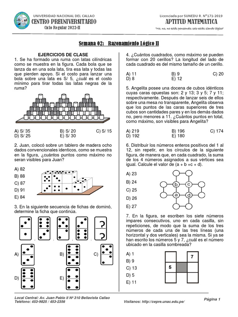 Semana2 - 2023-I - Raz. Lóg. II | PDF | Matemática Elemental