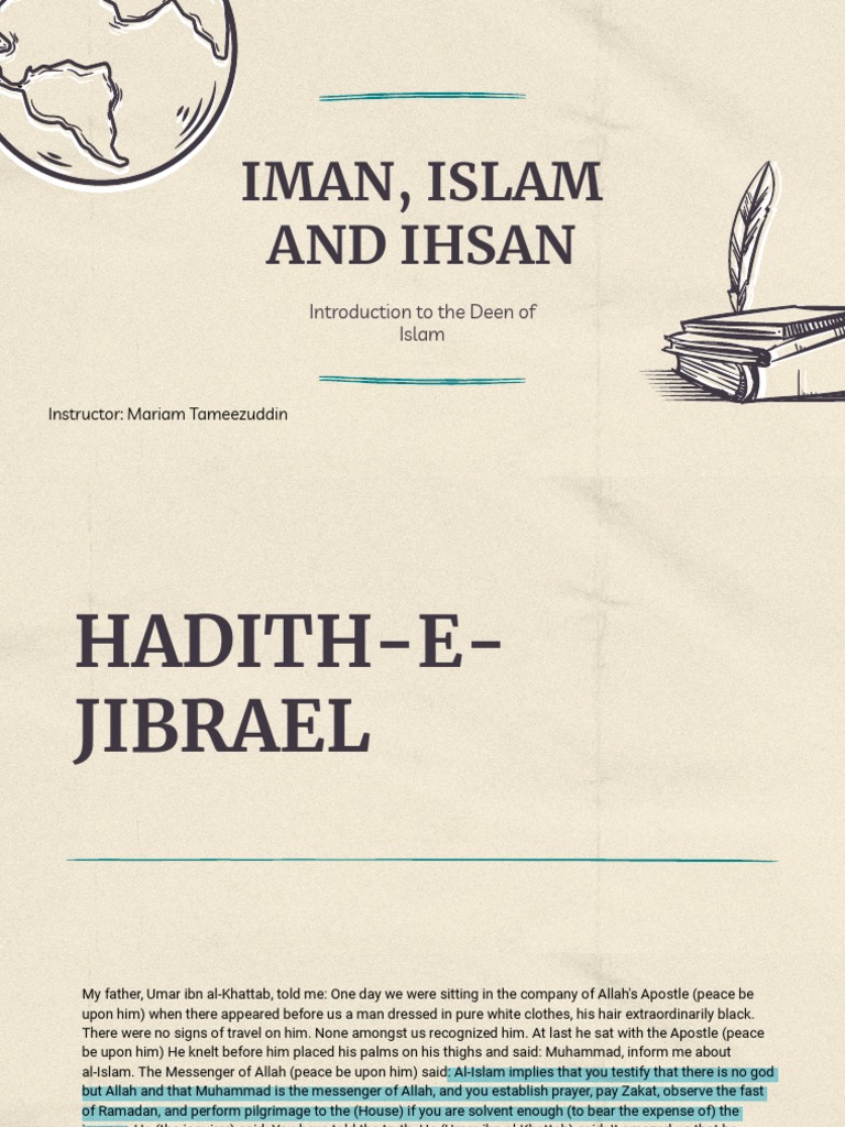 Imaan, Islam and Ihsan | PDF | Muhammad | Hadith