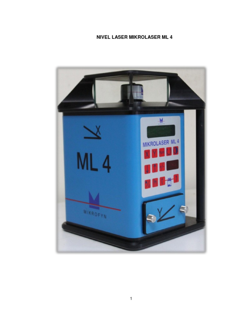Guía Nivel Láser MIKROLASER ML4 | PDF