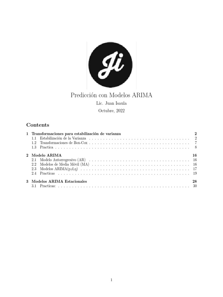 Modelo ARIMA | PDF