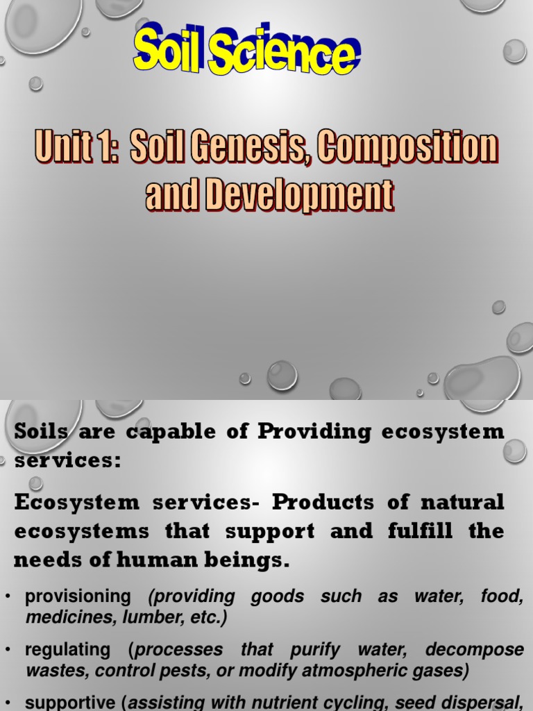 Chapter 1 Soil Genesis | PDF | Soil | Minerals