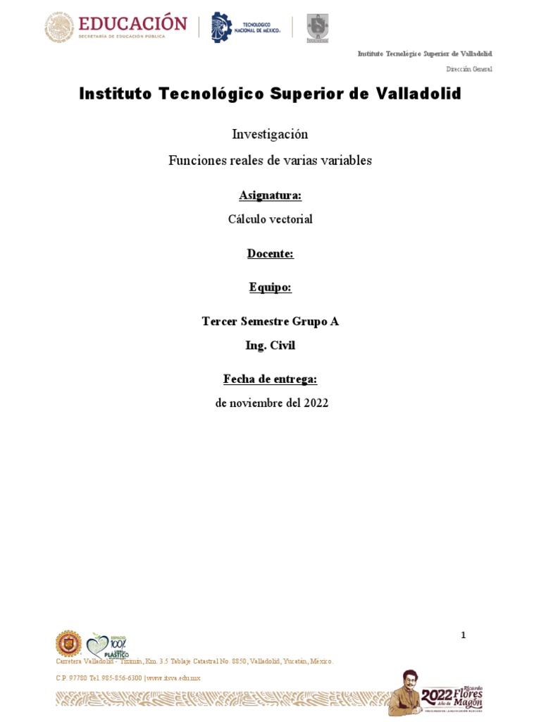 Funciones Reales de Varias Variables | PDF | Derivado | Degradado