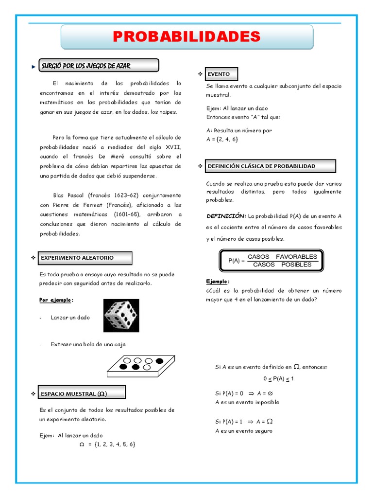 PROBABILIDADES | PDF