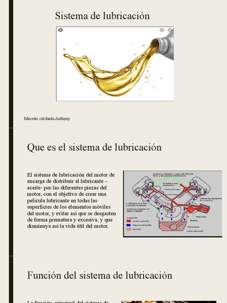 Sistema de Lubricación | PDF